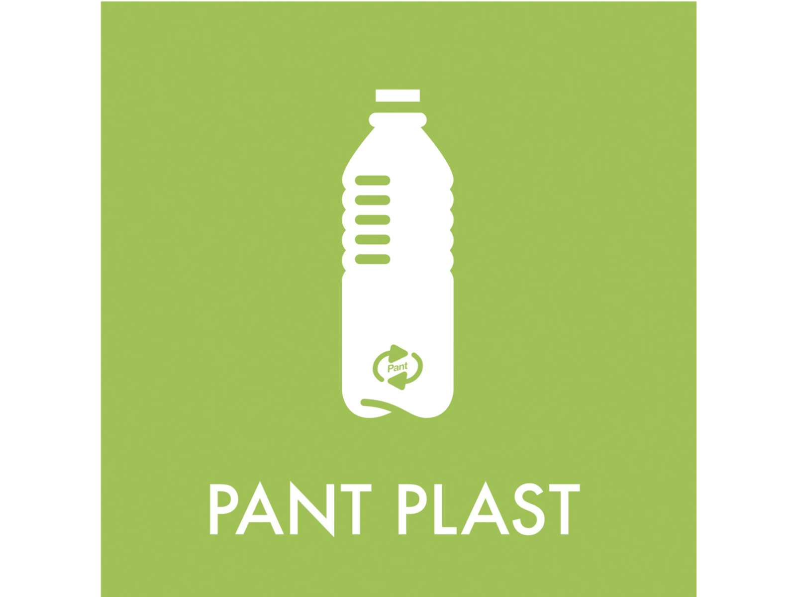 PIKTOGRAM 12X12 CM GRØN. TIL PANT PLAST - Kontor & Papir i Hjørring