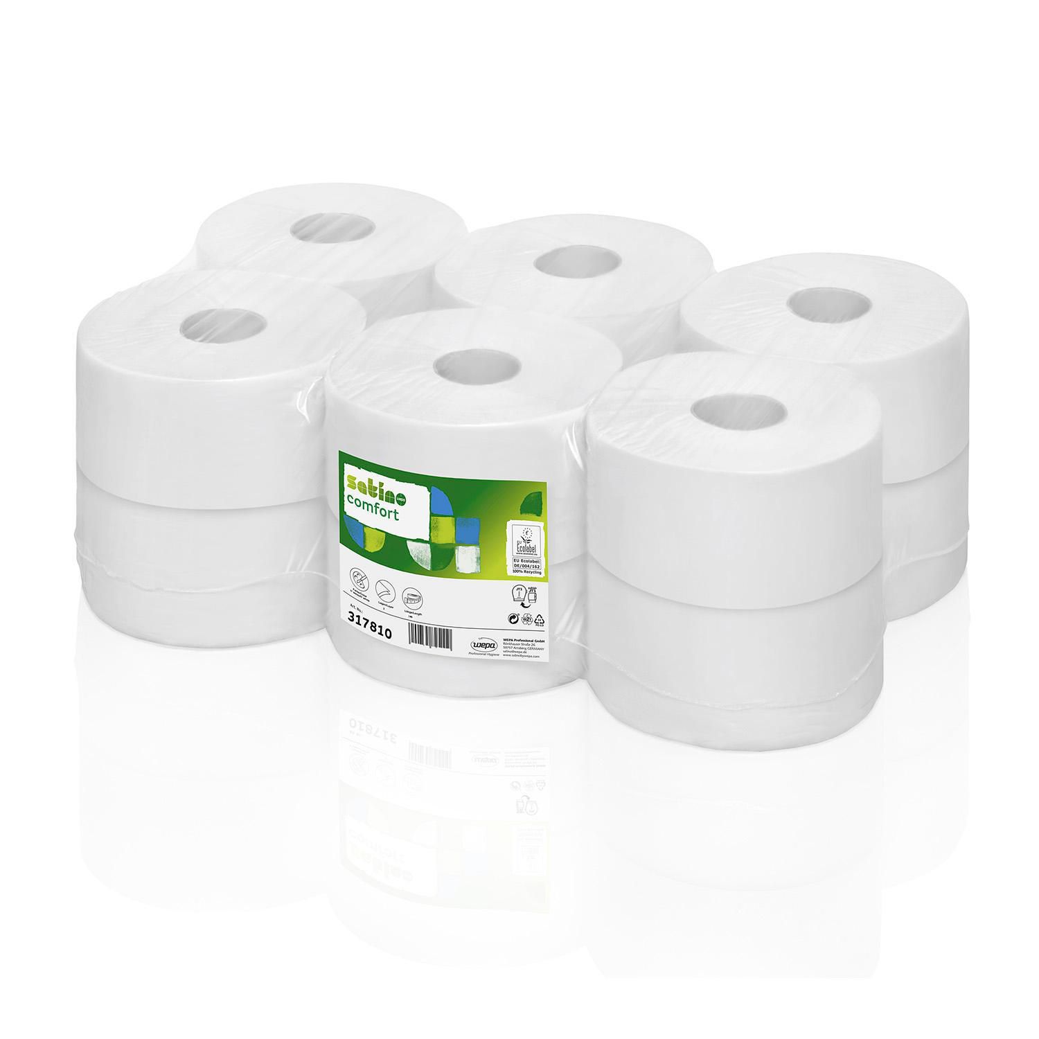 TOILETPAPIR JUMBO MANI 2-LAGS KT/12 RL - Kontor & Papir i Hjørring